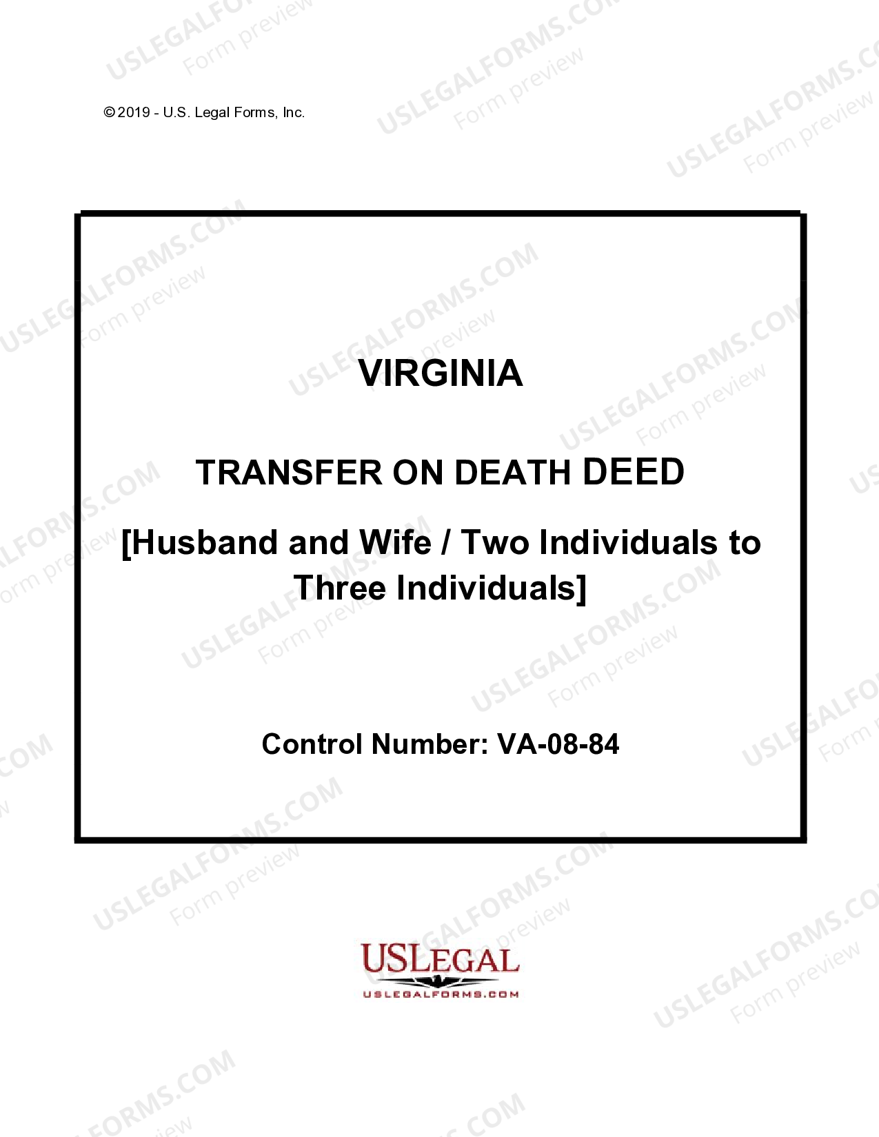 Virginia Revocable Transfer on Death Deed from Husband and Wife, or Two ...