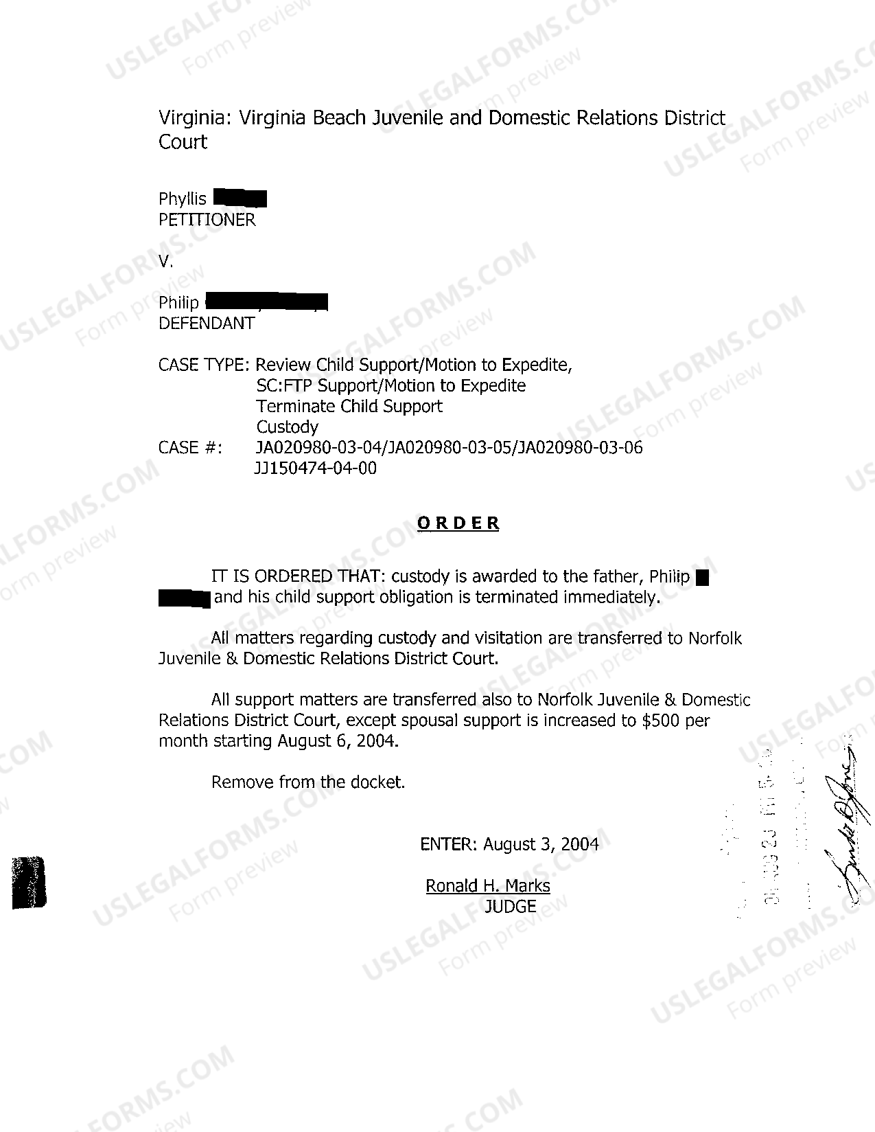 Virginia Motion To Amend Or Review Order for Support | US Legal Forms