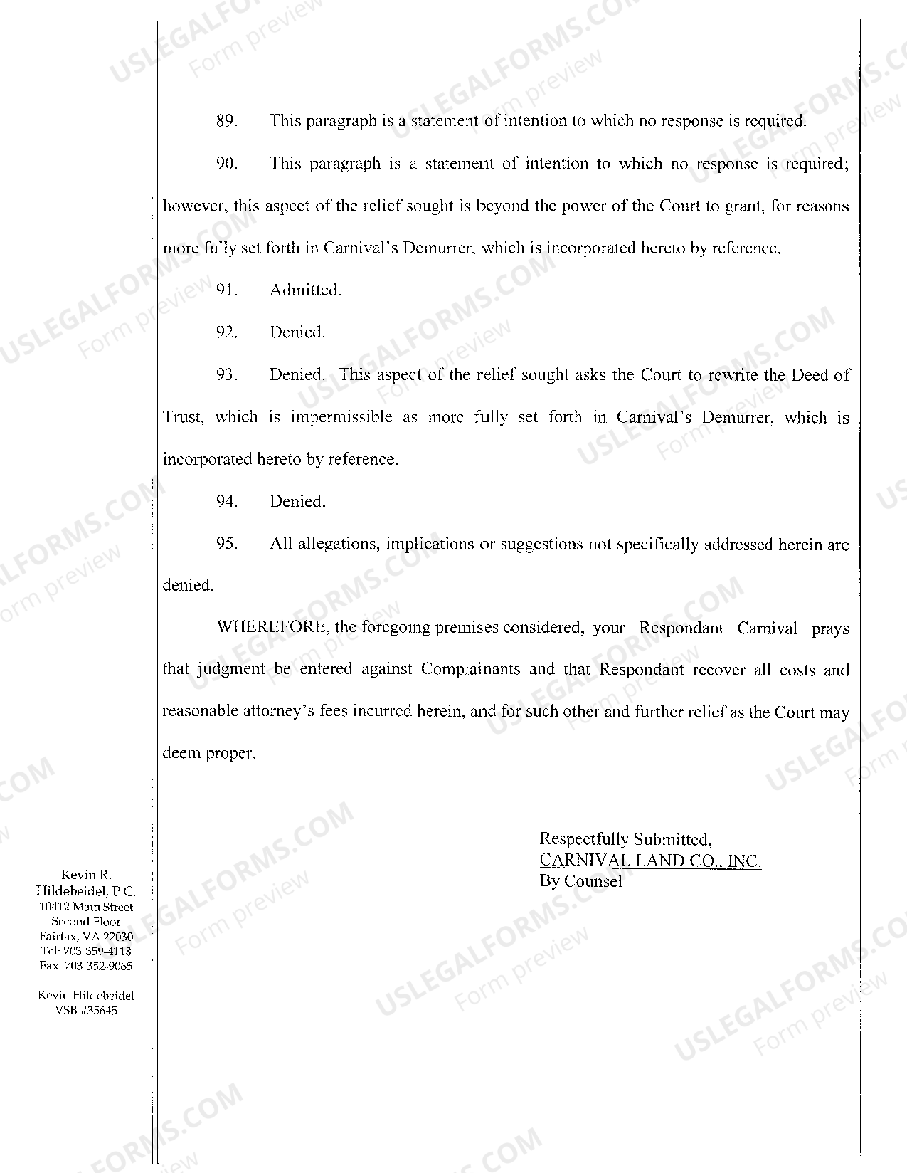 Virginia Answer to Complaint for Preliminary and Permanent Injunction ...