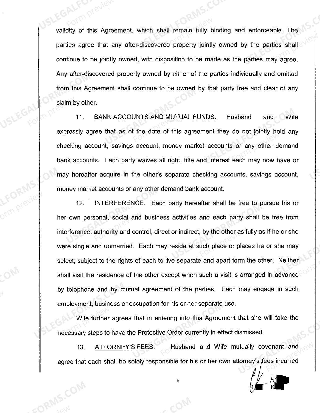 Virginia Stipulation And Agreement - Apart V A Part | US Legal Forms