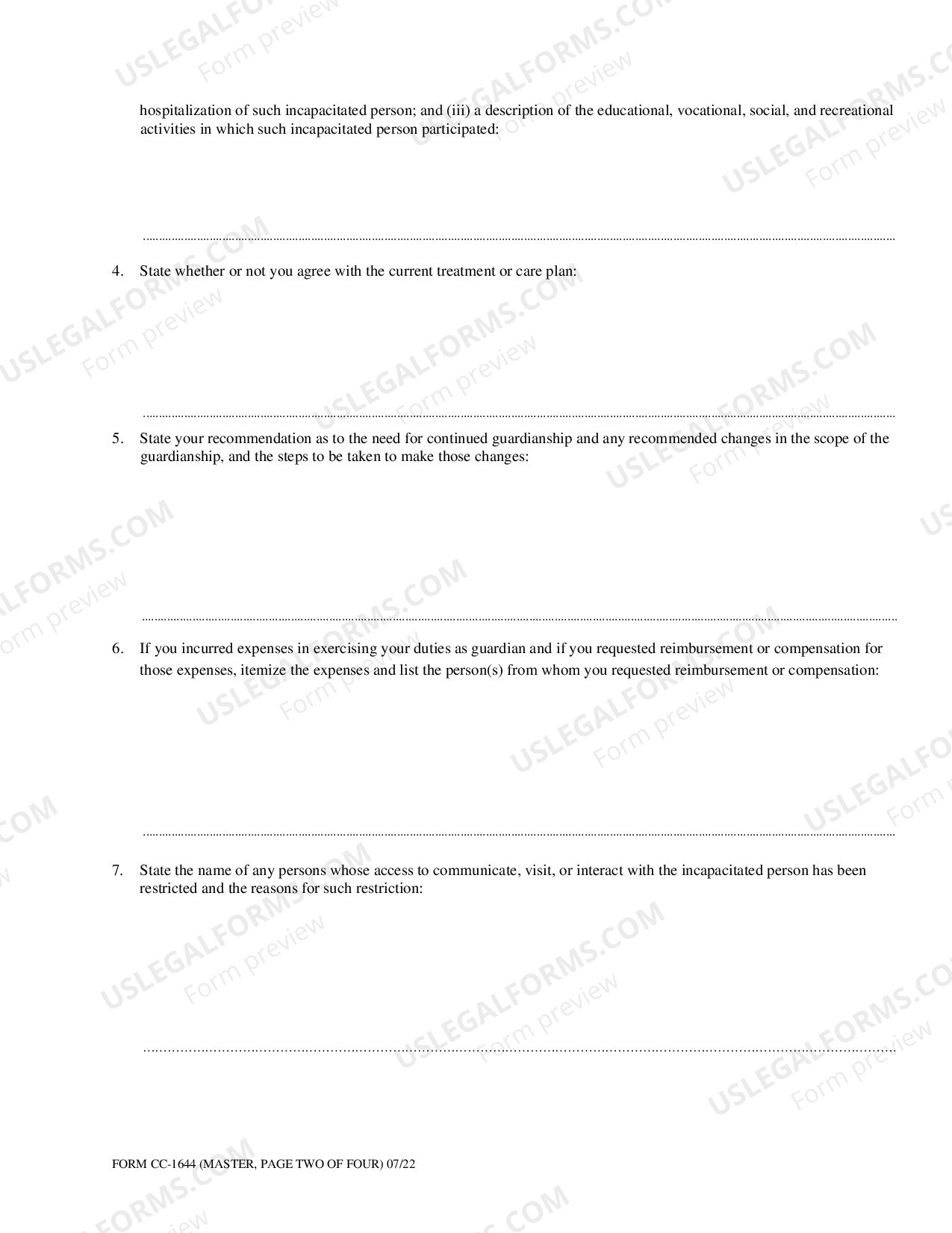 Form Cc 1644 Fillable - Printable Forms Free Online
