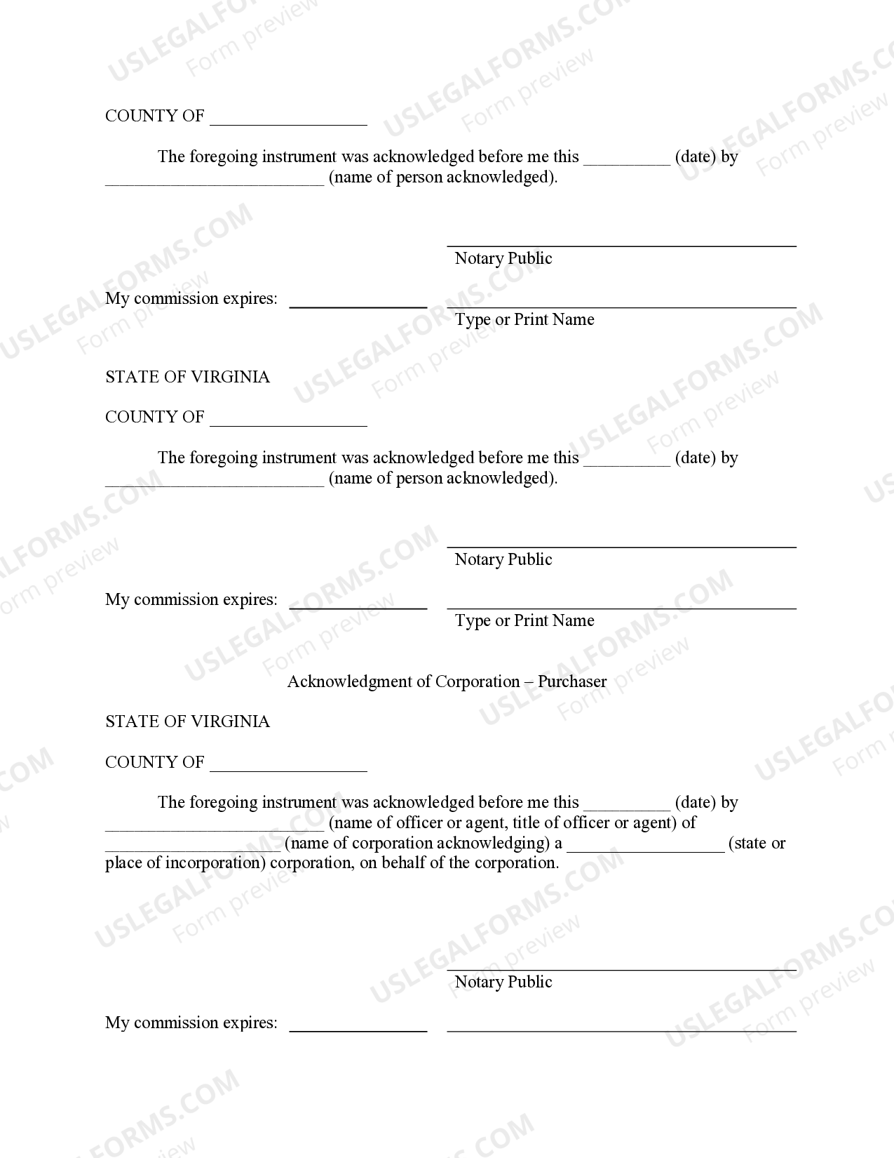 Virginia Assumption Agreement of Deed of Trust and Release of Original ...