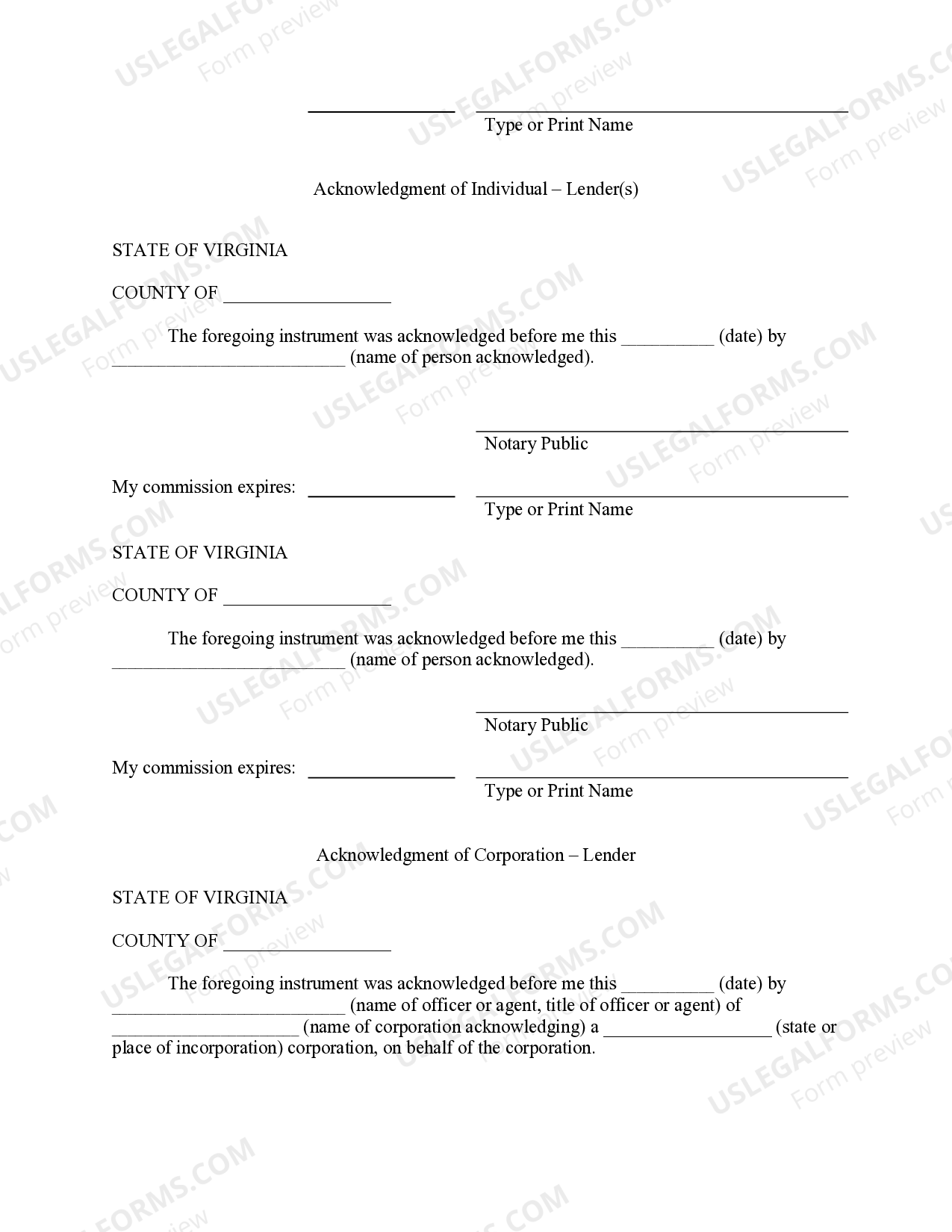 Virginia Assumption Agreement of Deed of Trust and Release of Original ...