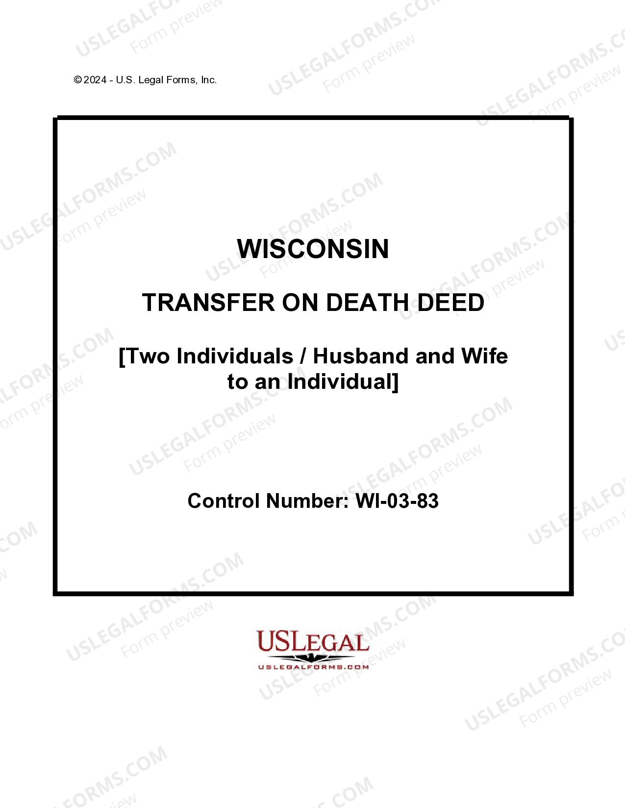 Wisconsin Transfer on Death Deed or TOD - Transfer Death Deed | US ...