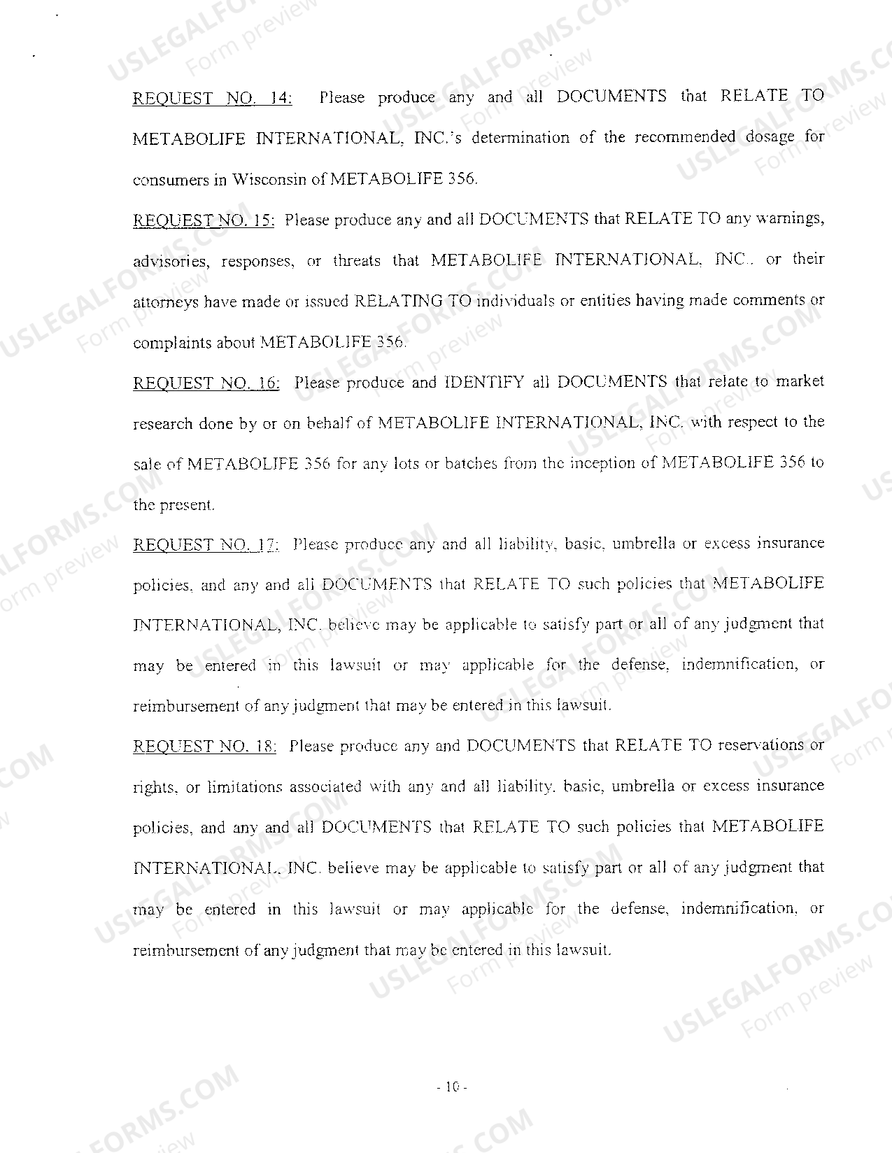 Wisconsin Plaintiff's First Set Of Interrogatories And Request For ...