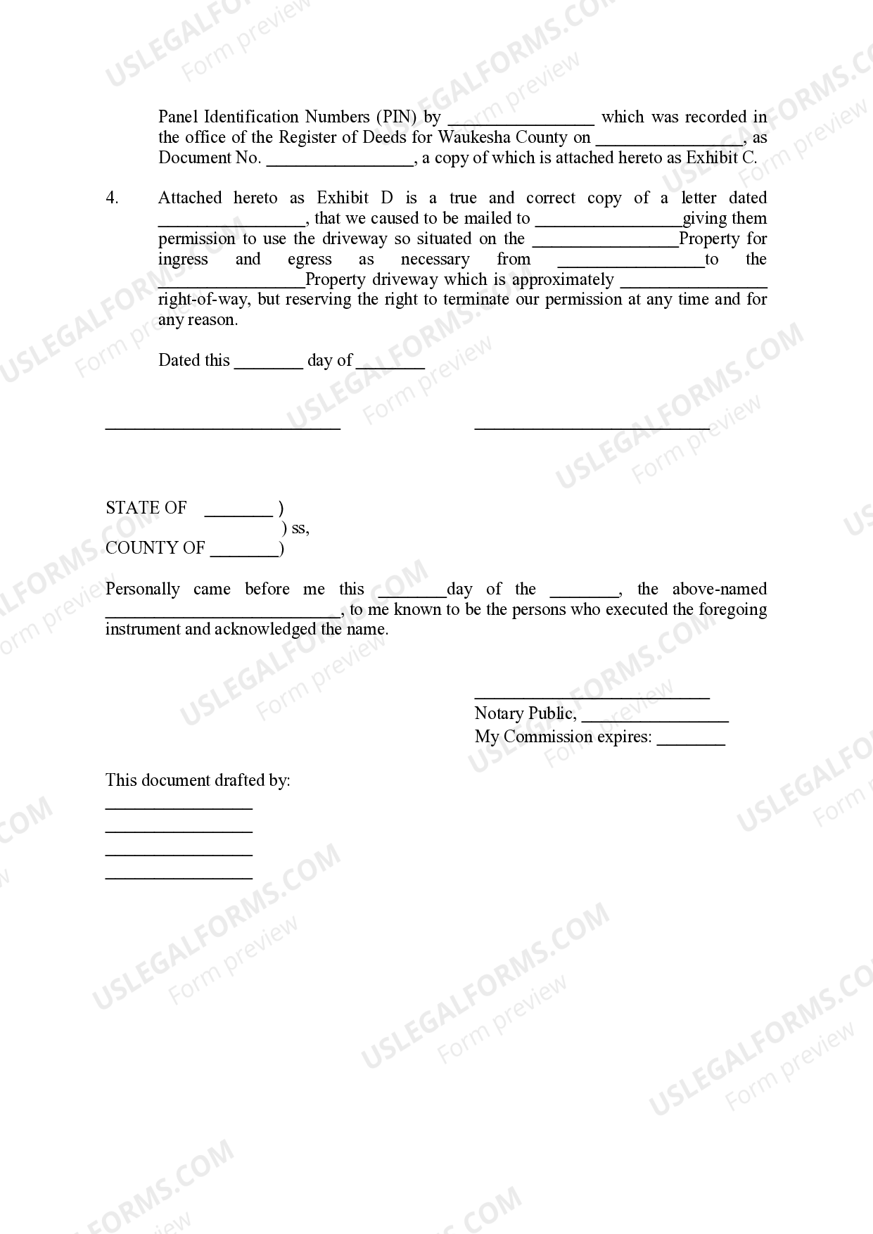 Wisconsin Affidavit of Temporary License | US Legal Forms