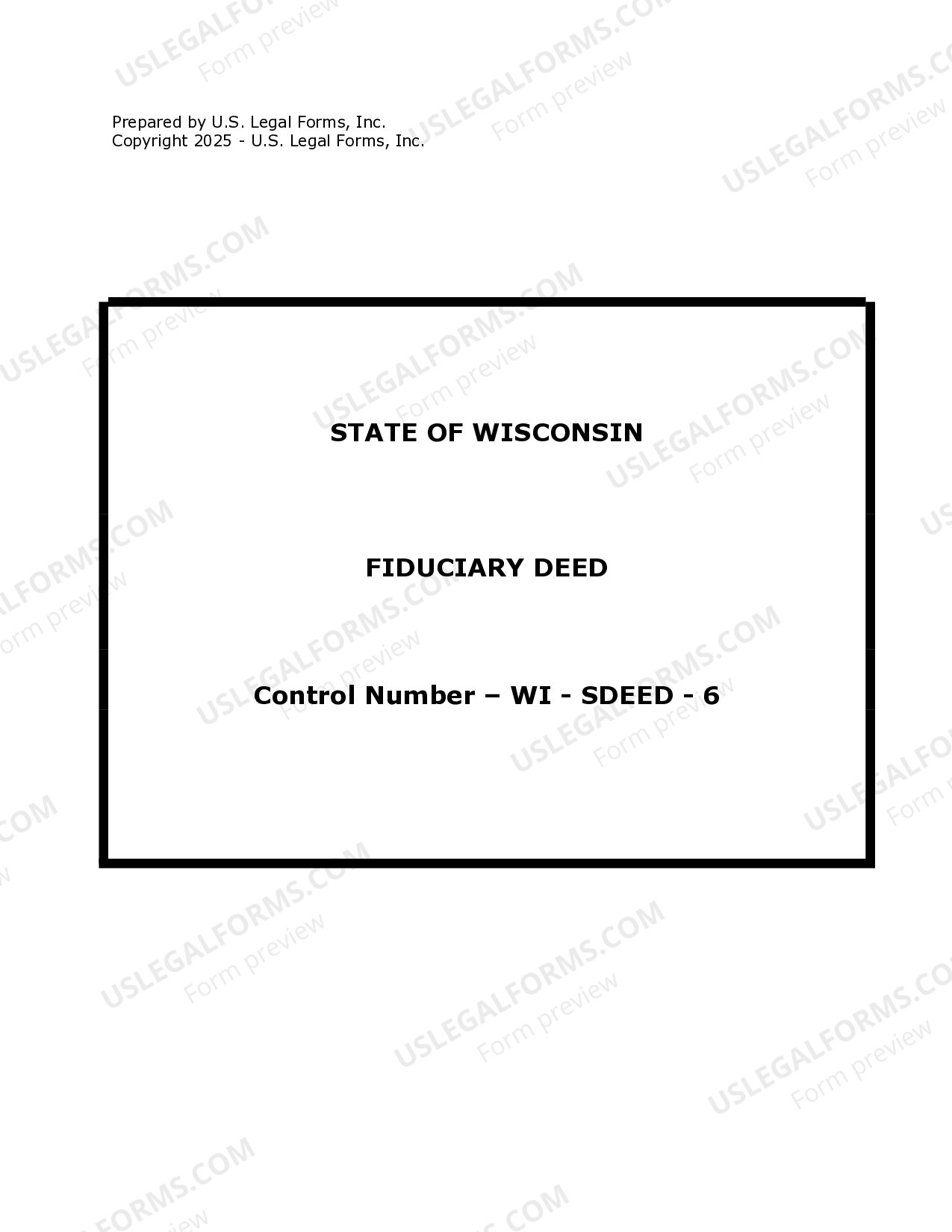 Wisconsin Fiduciary Deed for use by Executors, Trustees, Trustors ...