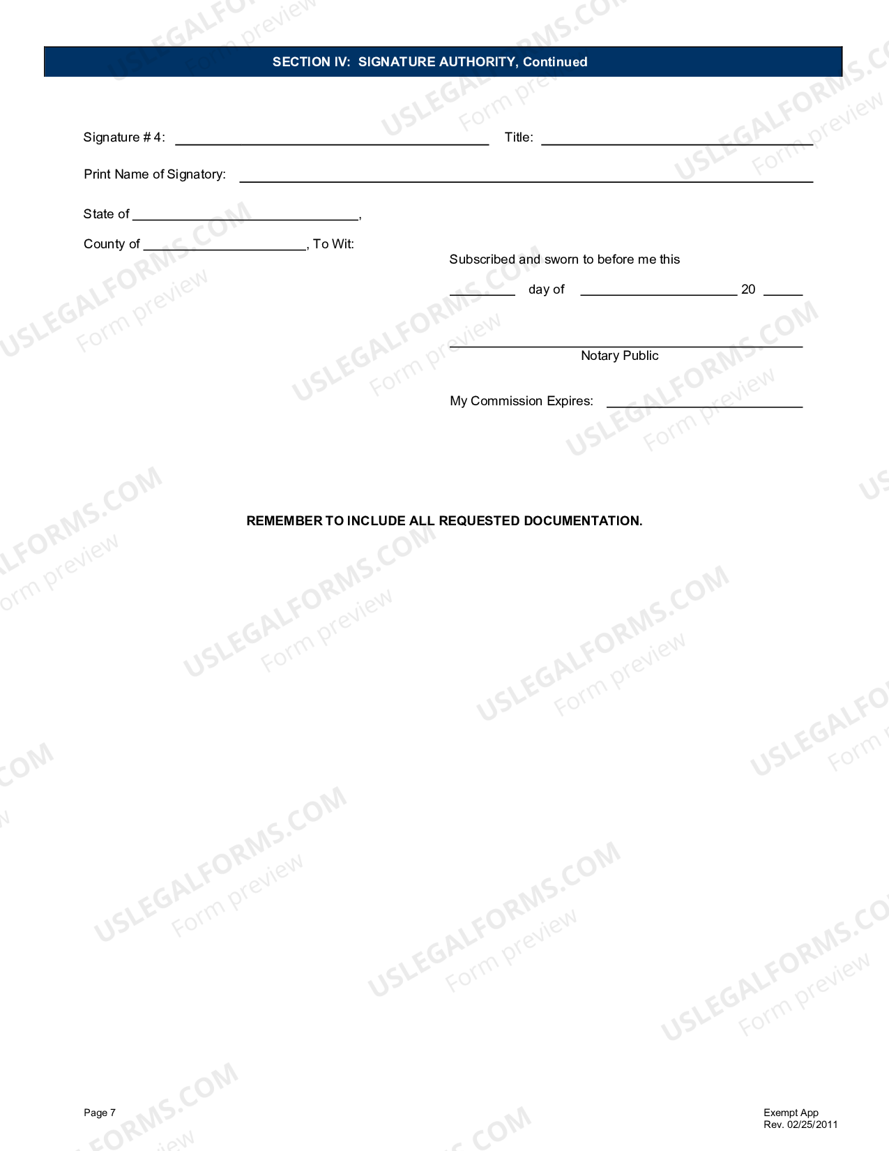 Application for Exemption from West Virginia Workers Compensation ...