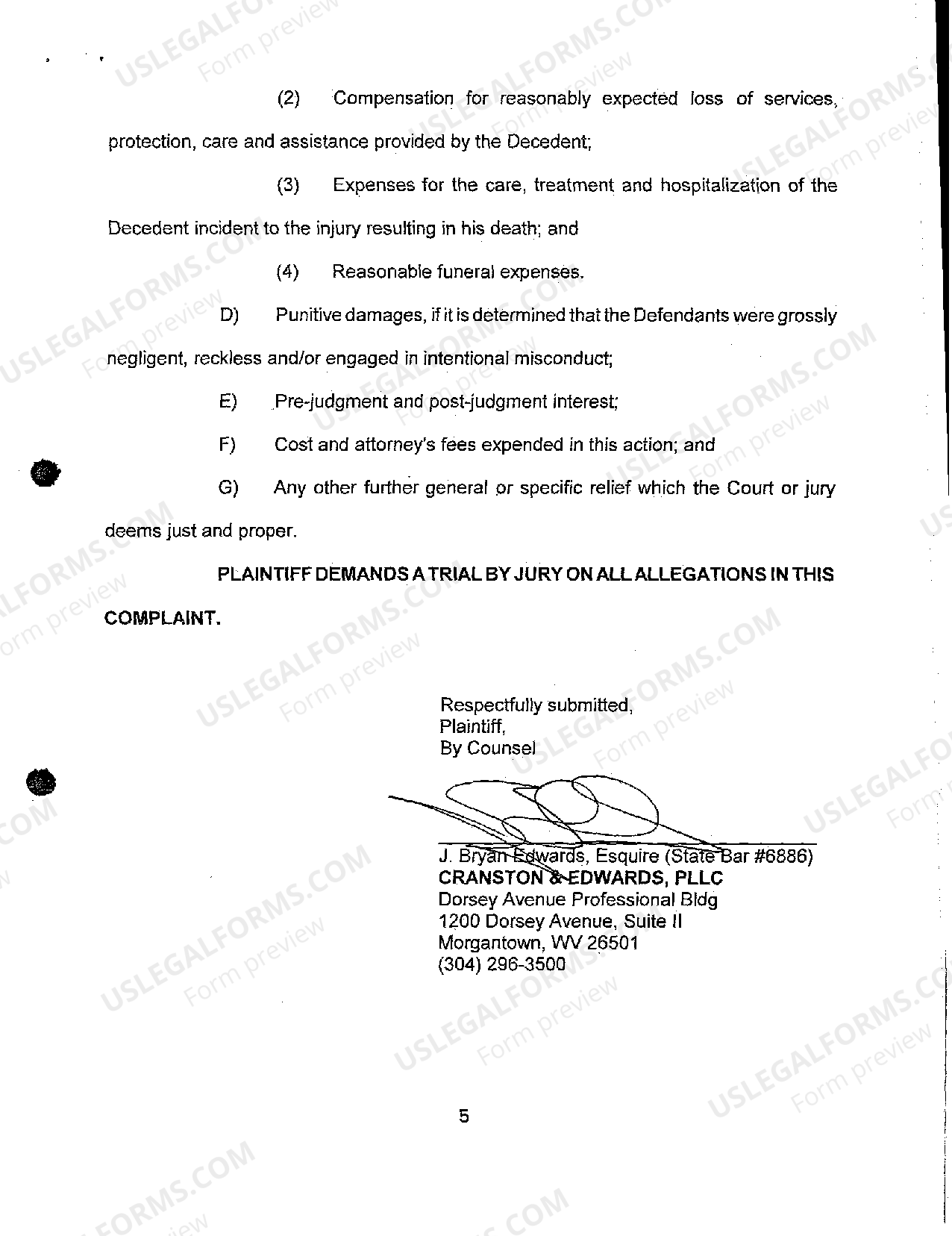 West Virginia Amended Complaint | US Legal Forms