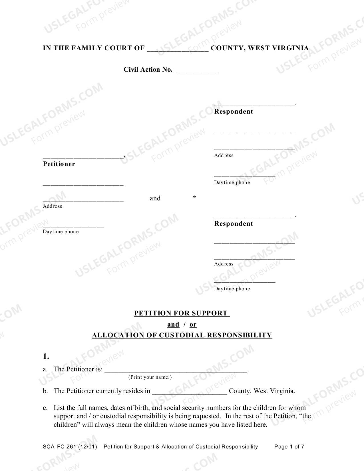 Custodial Responsibility With Explanation Letter Example | US Legal Forms